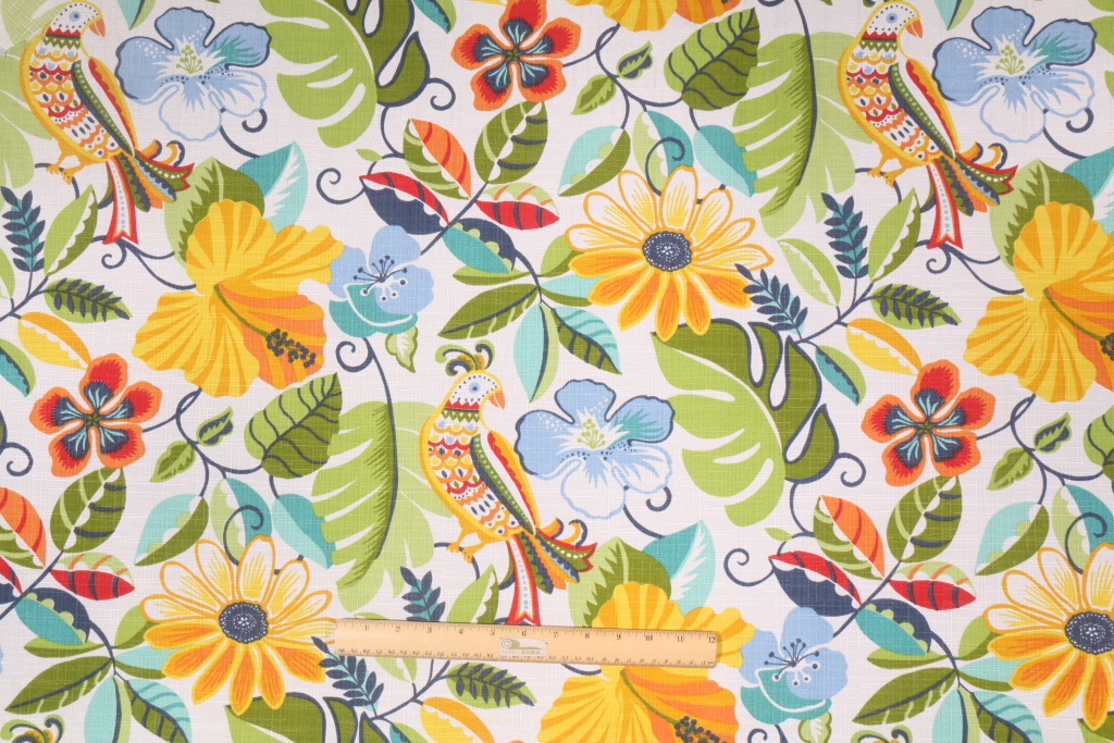 Richloom Solarium Lensing Printed Polyester Outdoor Fabric in Garden