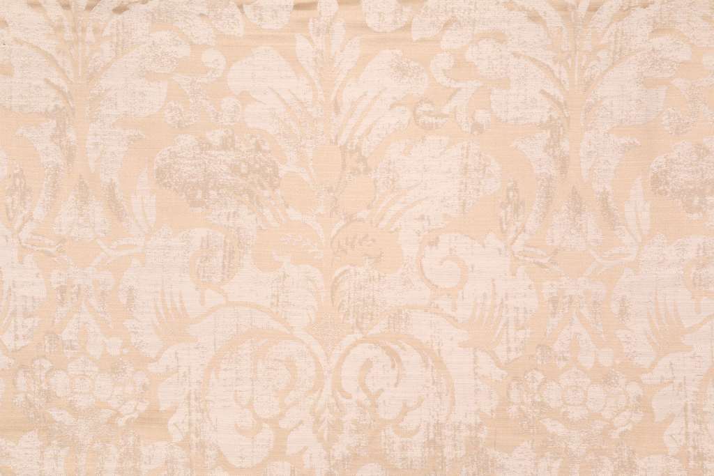2.1 Yards Damask Upholstery Fabric in Champagne