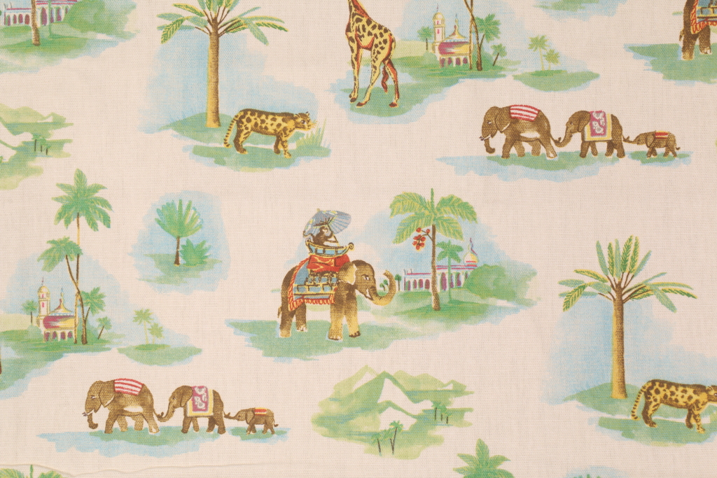 5 Yards Waverly Coastal Caravan Printed Cotton Drapery Fabric