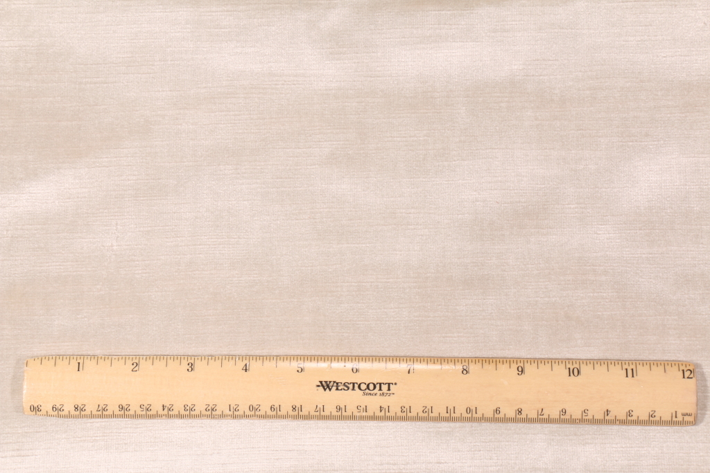 1 Yard Velvet Upholstery Fabric in Ivory