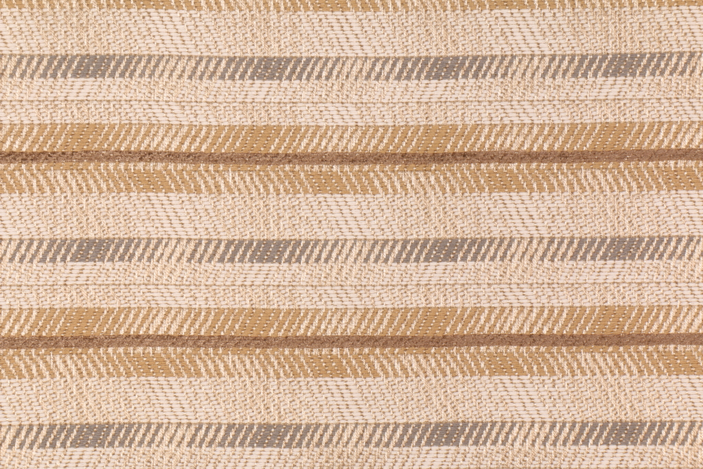 Ikat Stripe Upholstery Fabric in Metals
