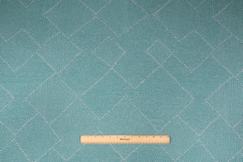 Woven Upholstery Fabric in Turquoise