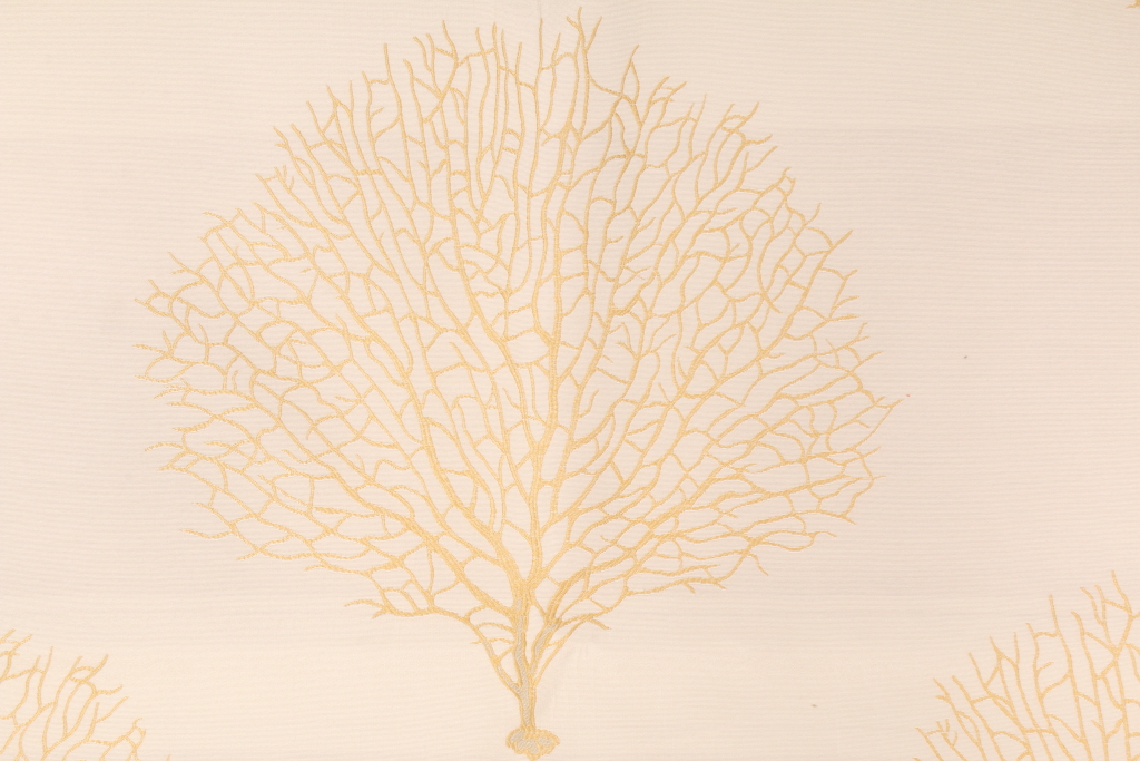 3 Yards Designer Tree Branch Upholstery Fabric in Sunray