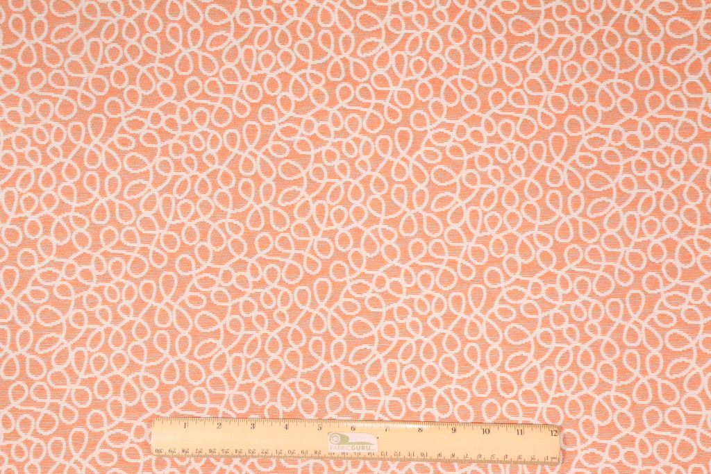 Lasso Upholstery Fabric in Mandarin