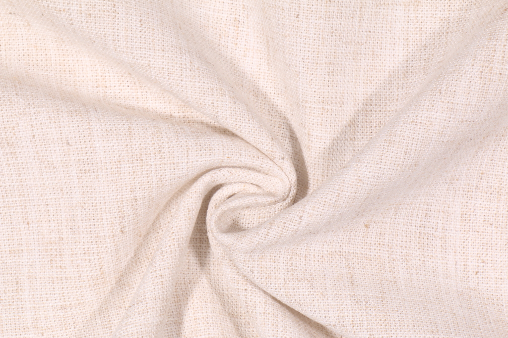 Richloom Platinum Collection Sensu Slubbed Woven Drapery Fabric in Flax