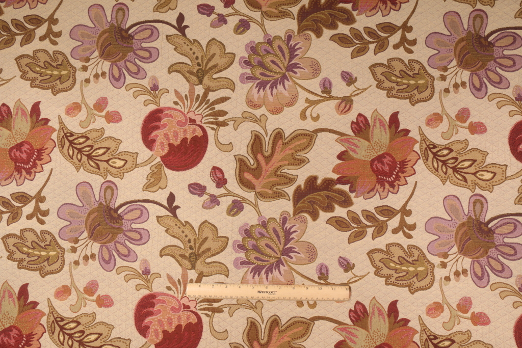 9 Yards Tapestry Upholstery Fabric in Wine