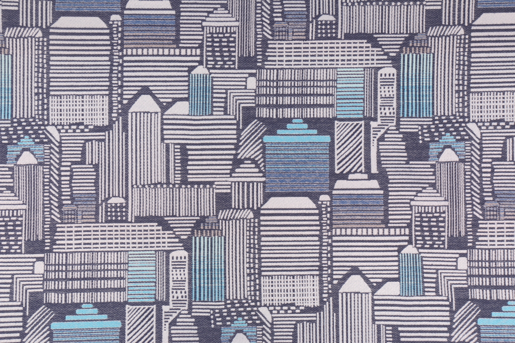 Richloom Blueprint Tapestry Upholstery Fabric in Indigo