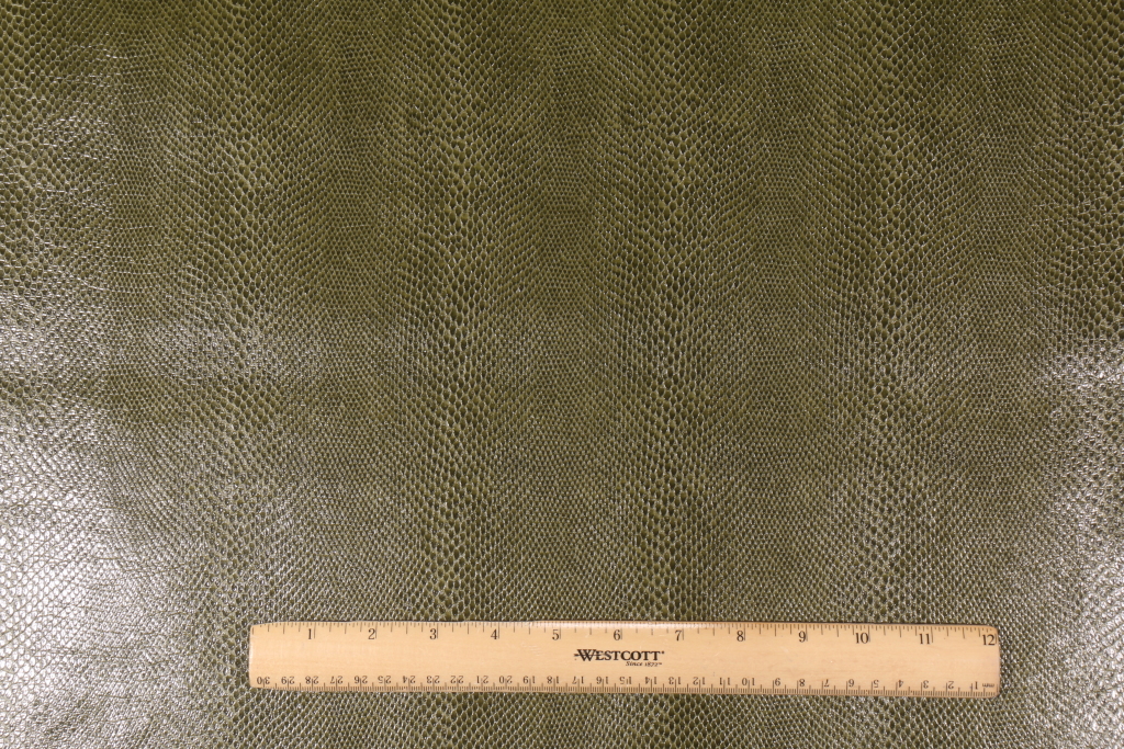 1 Yard Embossed Vinyl Upholstery Fabric in Green