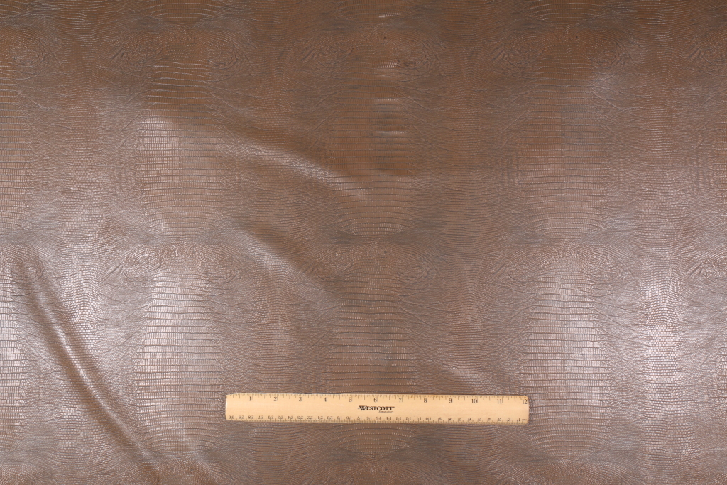 6 Yards Skin Embossed Vinyl Upholstery Fabric in Sable