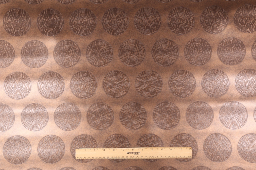 5 Yards Embossed Vinyl Upholstery Fabric in Copper