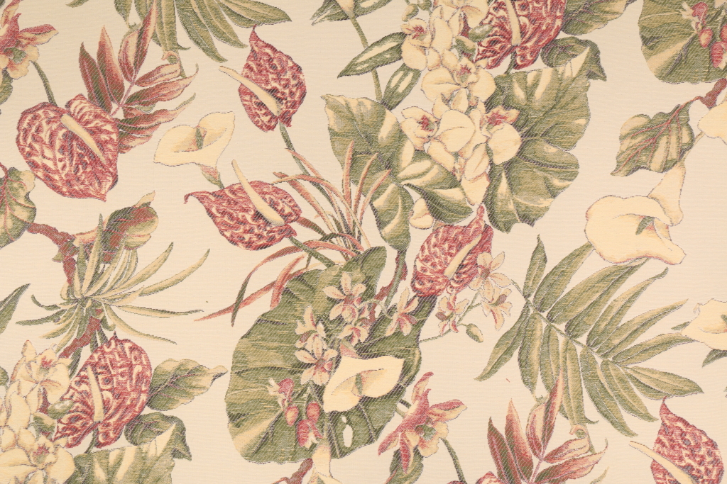 3.1 Yards Calla Lily Tapestry Upholstery Fabric