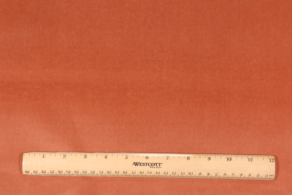 Velvet Upholstery Fabric in Salmon