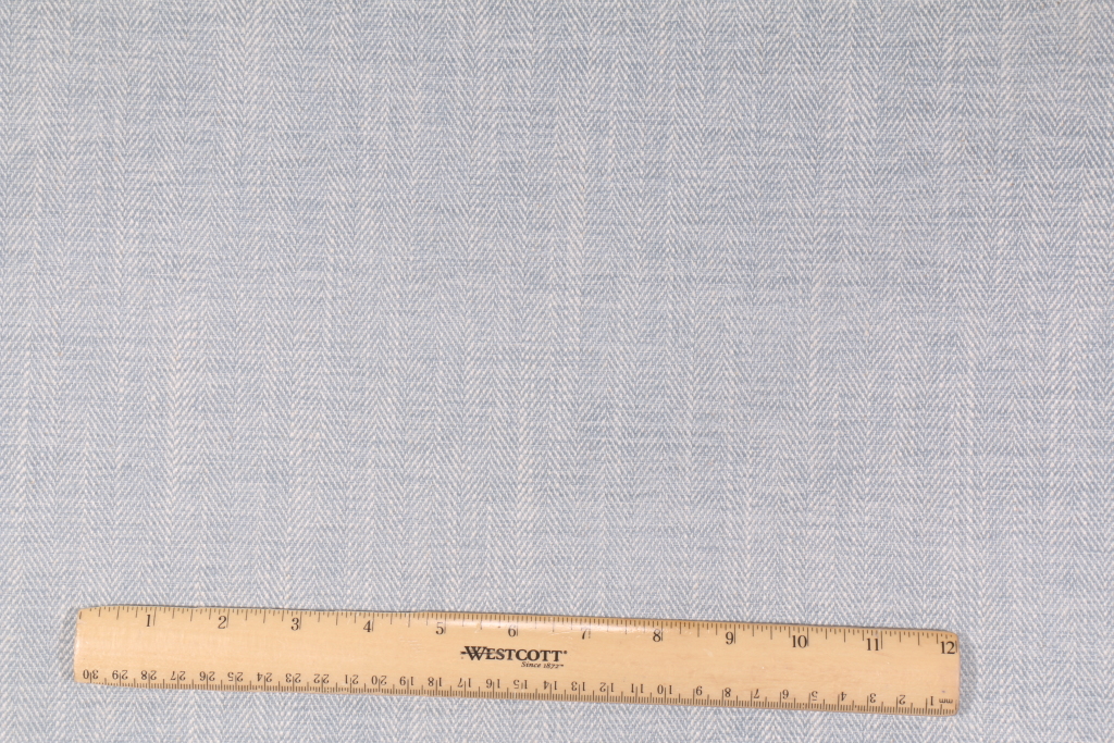 4.8 Yards Fishbone Upholstery Fabric in Sky