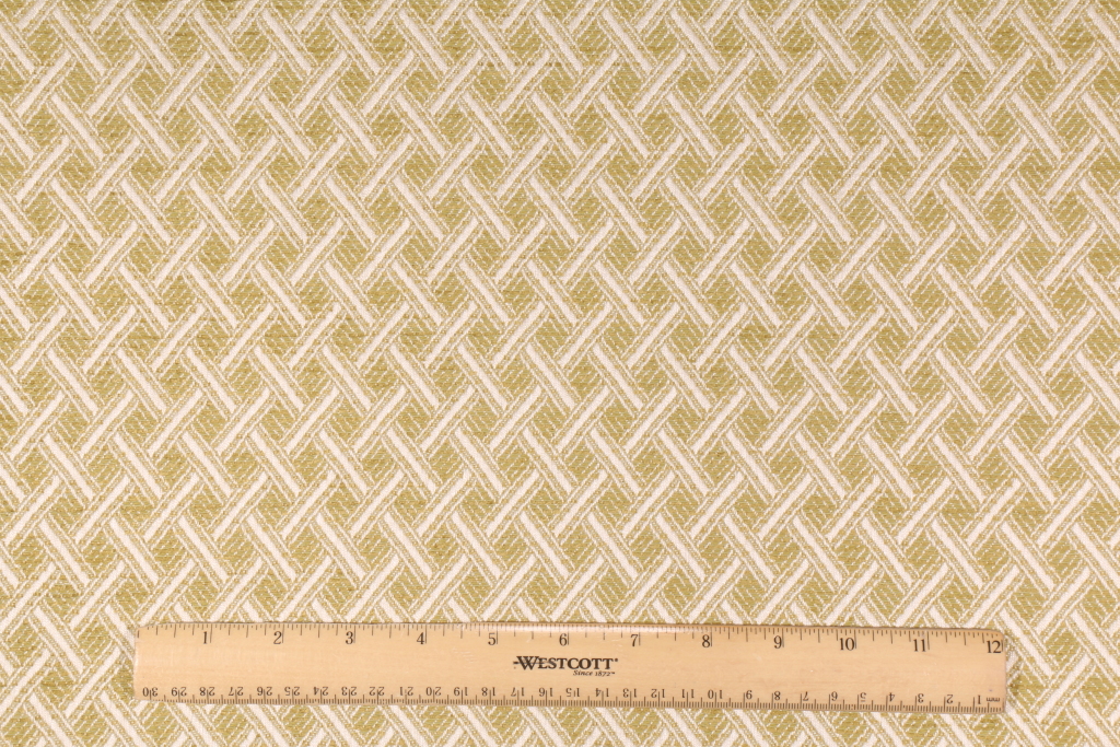 6 Yards Jessica Charles Lattice Upholstery Fabric in Citrine