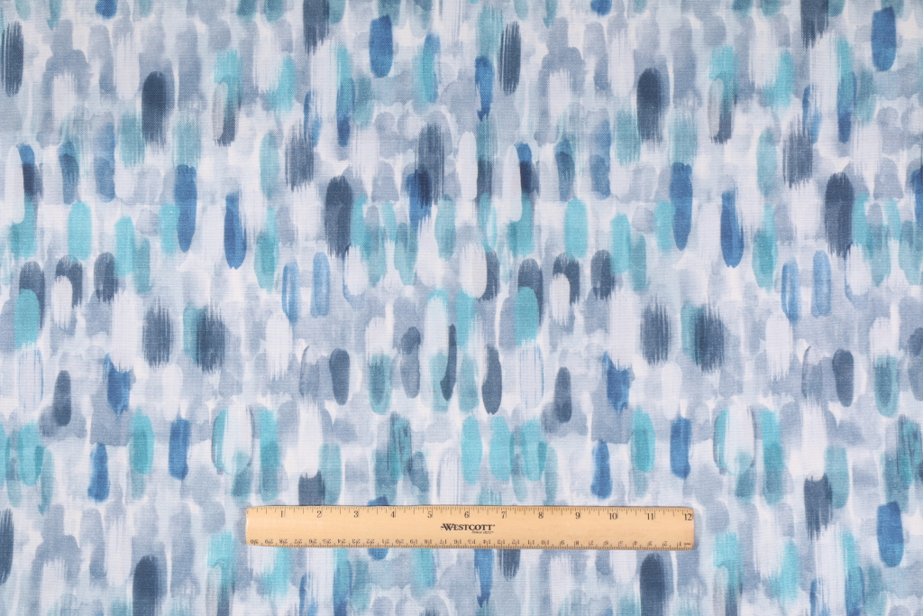 Hamilton Washburn Printed Cotton Drapery Fabric in Bluebell