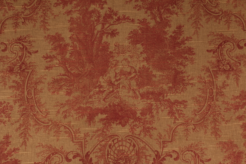 1 Yard Richloom Toile Printed Cotton Drapery Fabric