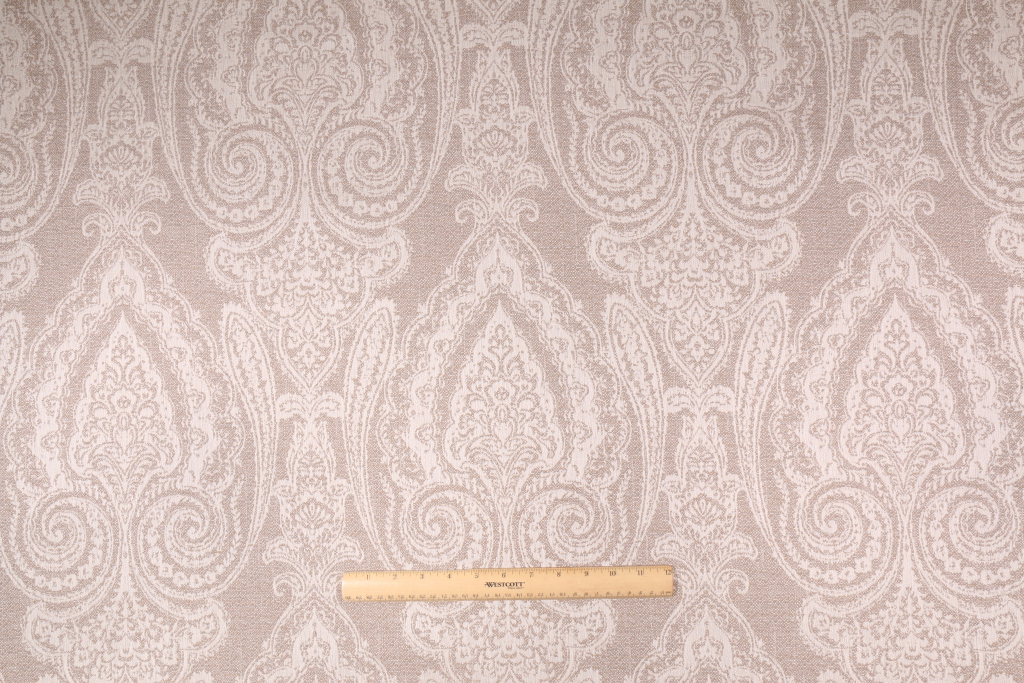 2.3 Yards Damask upholstery Fabric in Platinum