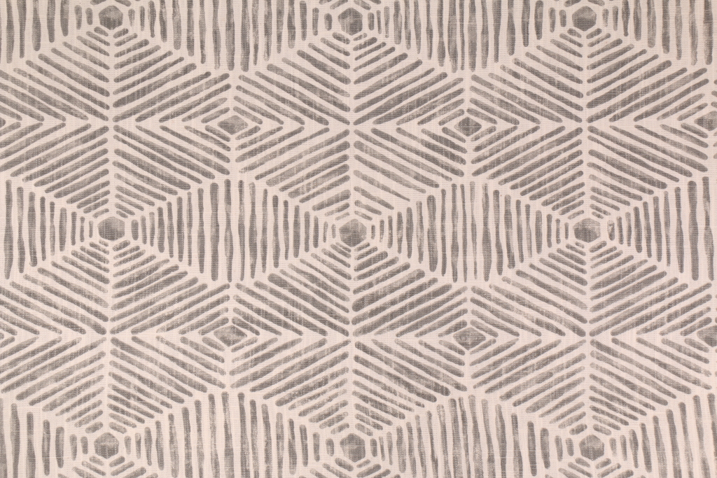 4.3 Yards Printed Textured Cotton Drapery Fabric in Slate