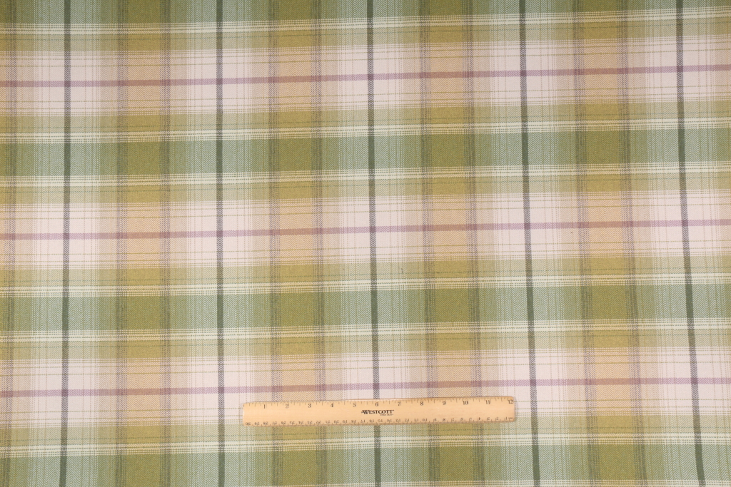 Hamilton Glenbrook Plaid Decorator Fabric in Willow