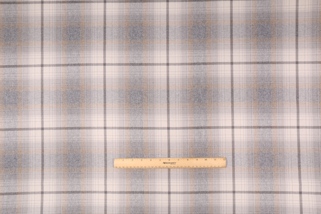 Hamilton Glenbrook Plaid Decorator Fabric in Greystone