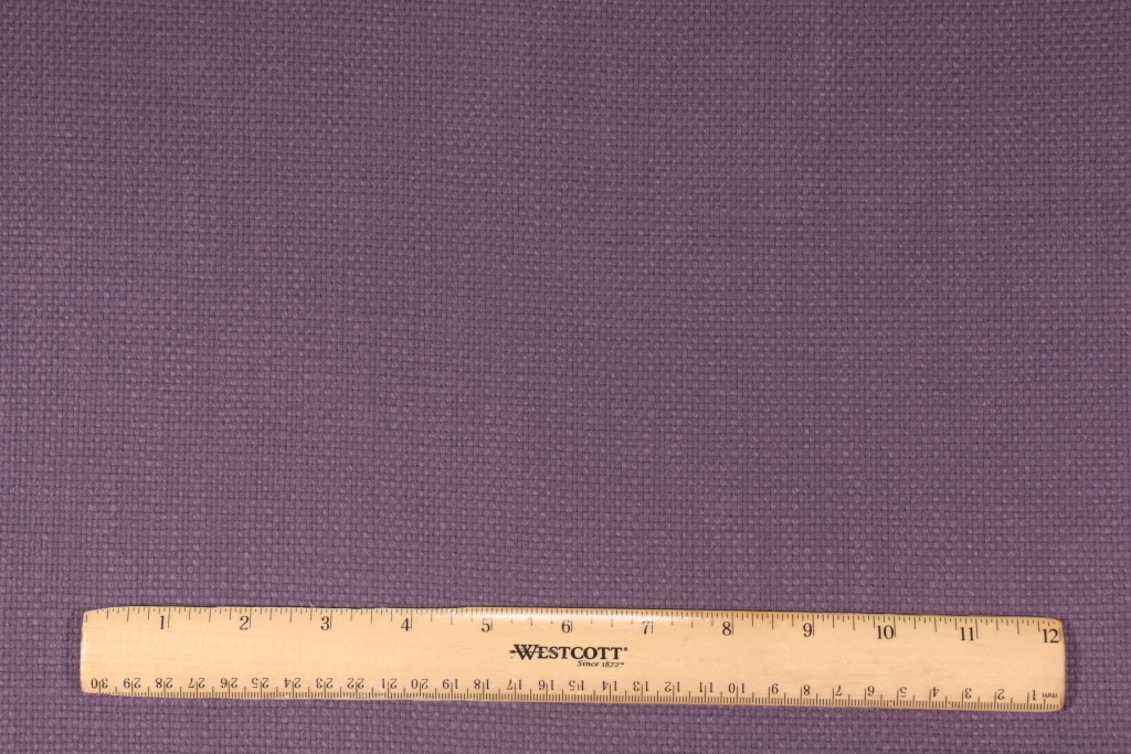 Kaufmann Slubby Basket Woven Cotton Decorator Fabric in Mulberry