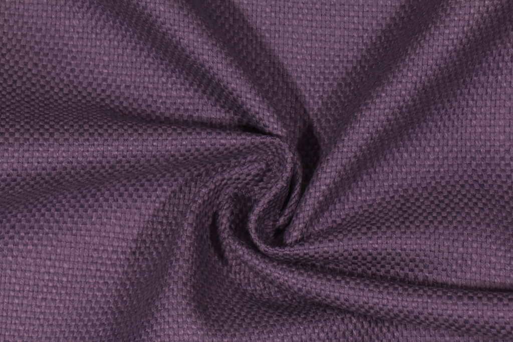 Kaufmann Slubby Basket Woven Cotton Decorator Fabric in Mulberry