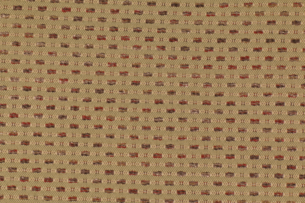 3 Yards Phifer Woven Olefin Outdoor Fabric in Gold/Red