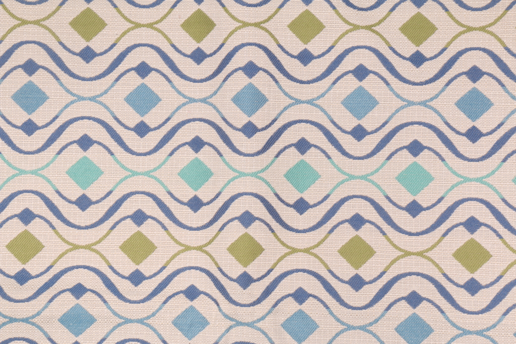 3.7 Yards Tapestry Upholstery Fabric in Blue