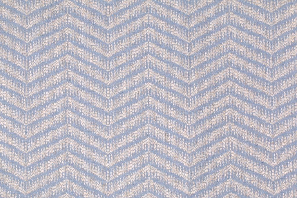 1.1 Yards Chevron Upholstery Fabric in Blue