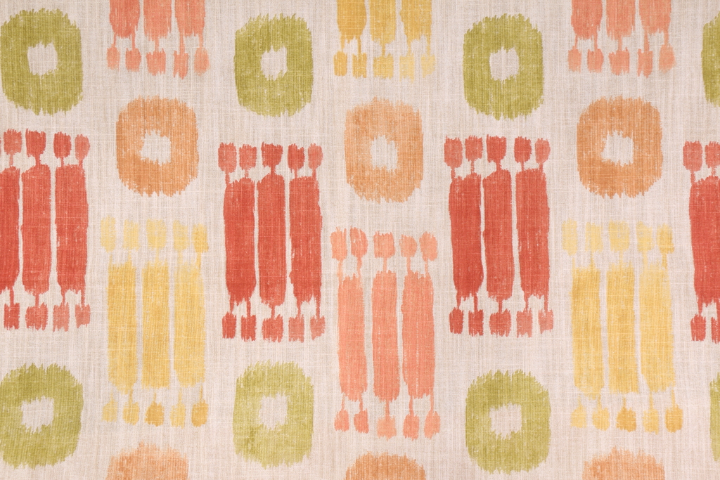 2.6 Yards Richloom Contemporary Printed Cotton Drapery Fabric