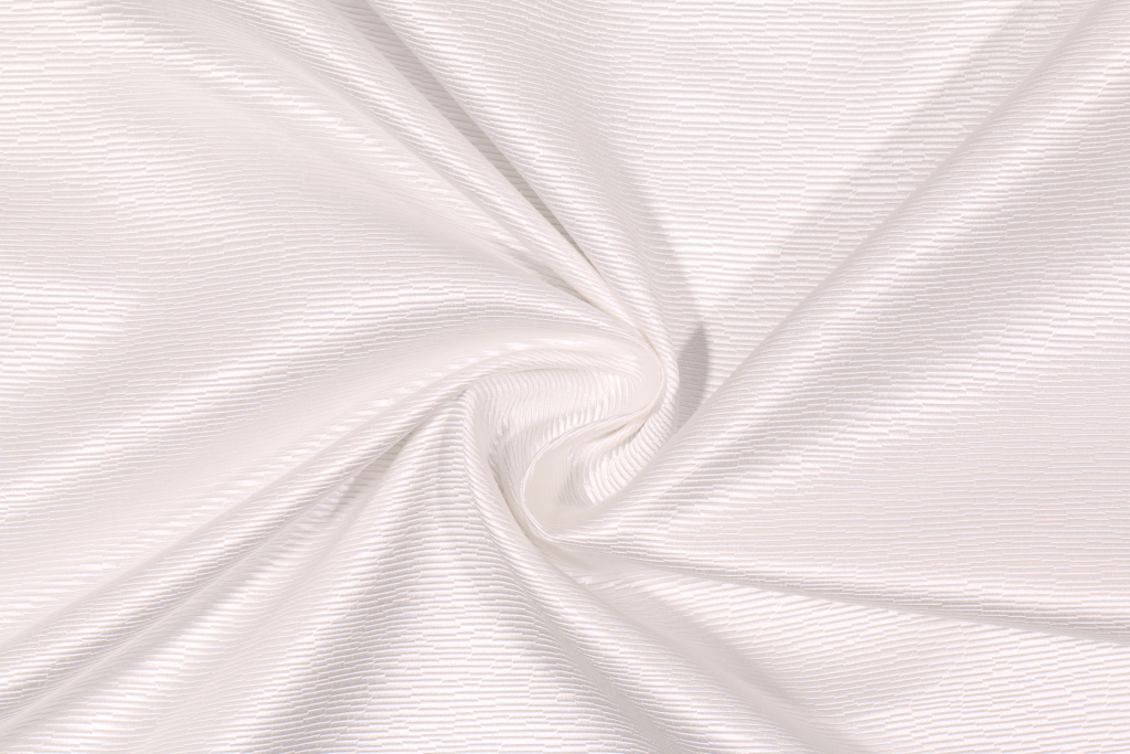 Richloom Mercedes Cotton Polyester Textured Jacquard Drapery Fabric in Snow