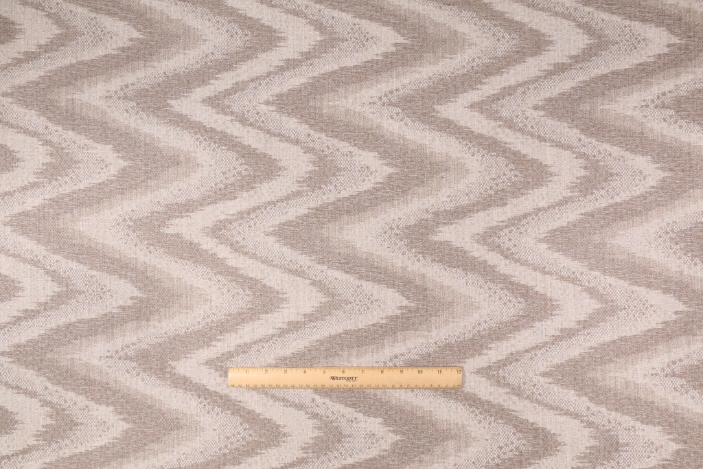13 Yards Chevron Upholstery Fabric in Driftwood