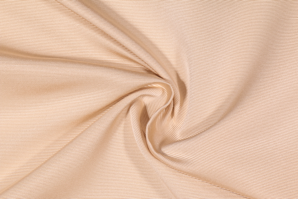 1.38 Yards Beaming in Bone Finely Ribbed Polyester Decorator Fabric by ...