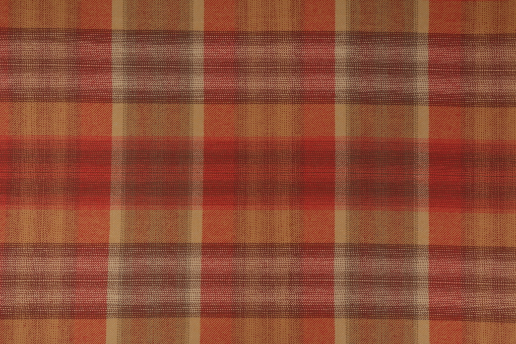 4.7 Yards PK Lifestyles Tartan Terrain Woven Upholstery Fabric in Cider