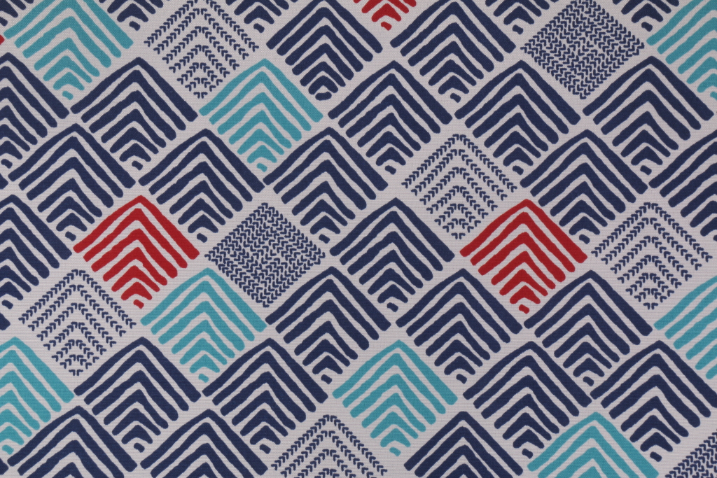 Richloom Belle Printed Polyester Outdoor Fabric in Nautical
