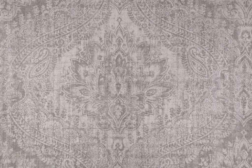 Covington Milano Printed Linen Dobby Drapery Fabric in 90 Dove