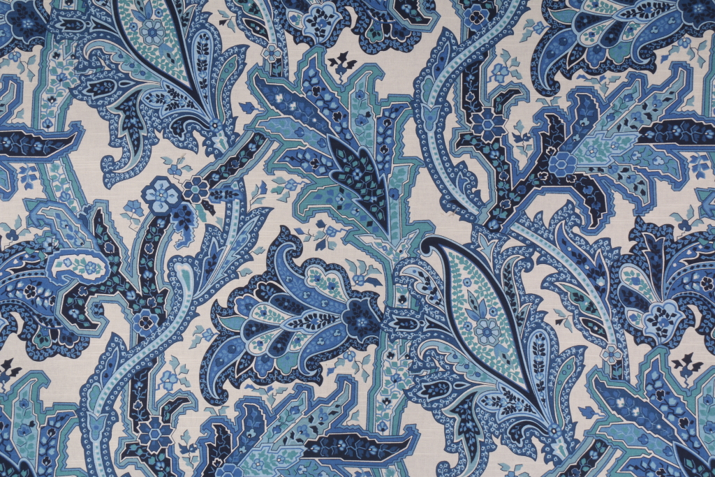 Vilber 14463-03 Cacemir Spanish Printed Cotton Drapery Fabric