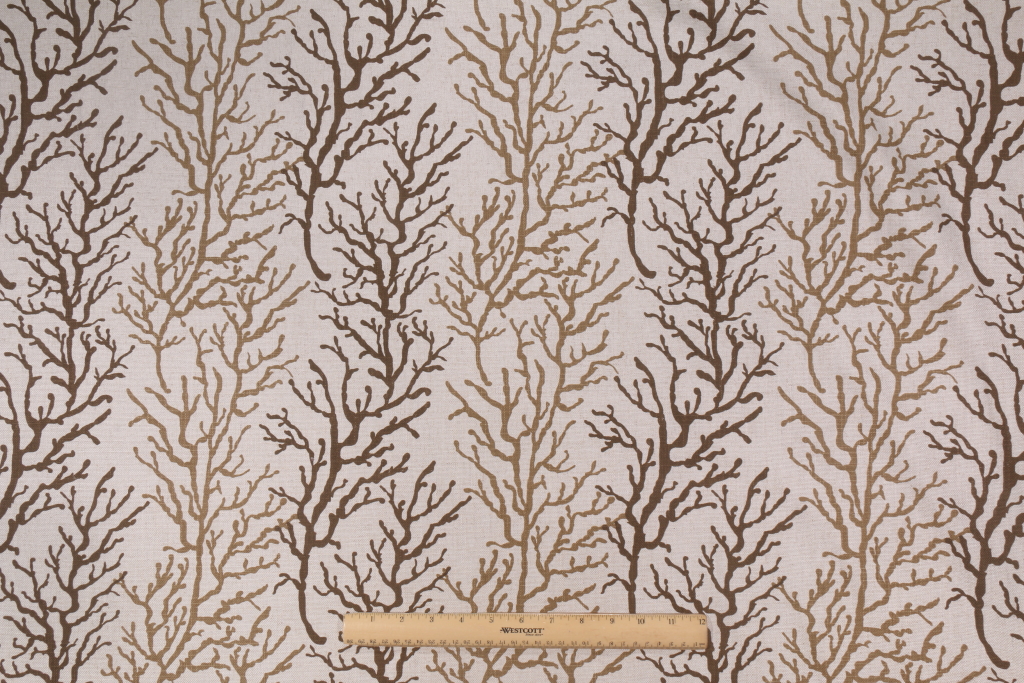 Lasha Home Fashions Capris Printed Drapery Fabric in Natural