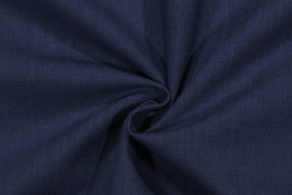 Premier Prints Dyed Solid Slub Canvas Drapery Fabric in Italian Denim