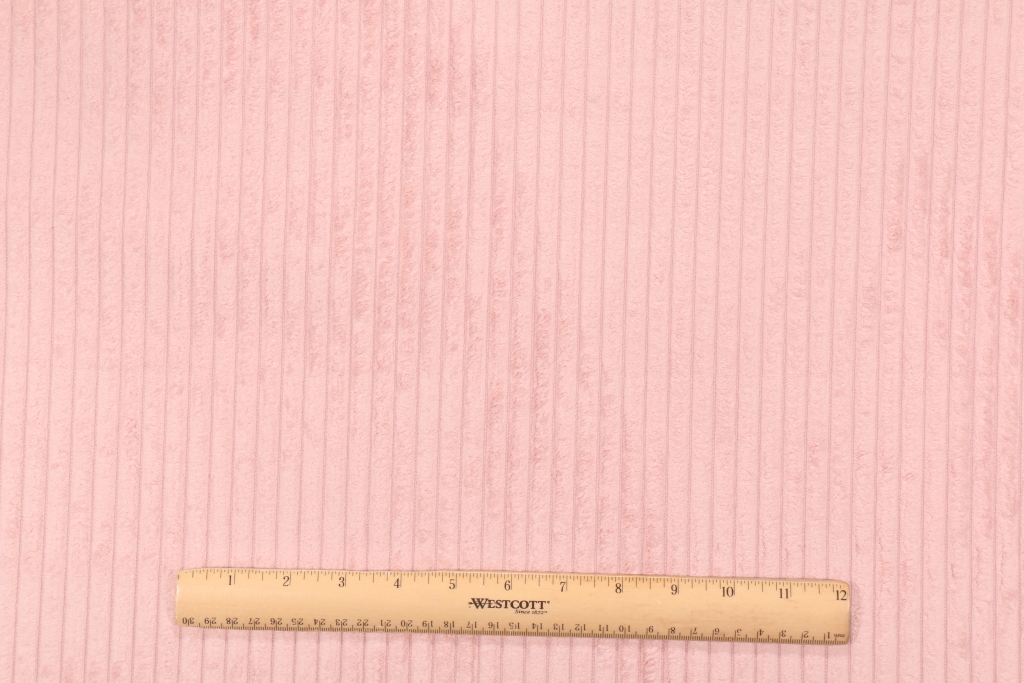 PK Lifestyles Corduroy Fur Woven Plush Polyester Upholstery Fabric in Blush