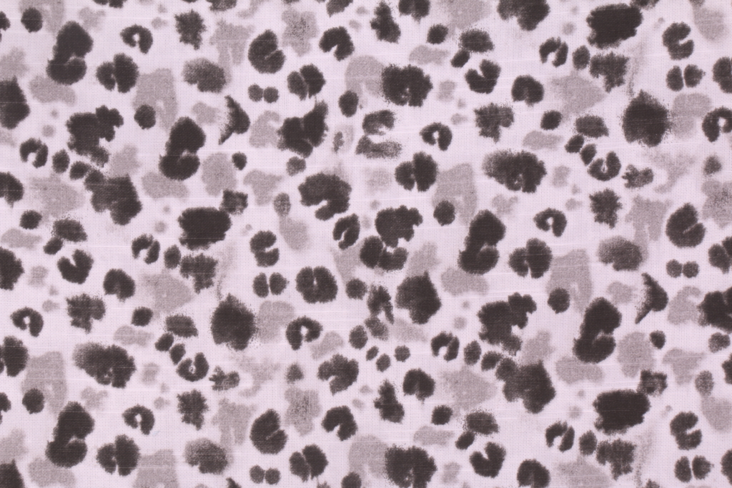 Kelly Ripa Home Chit Chat Printed Cotton Drapery Fabric in Shell