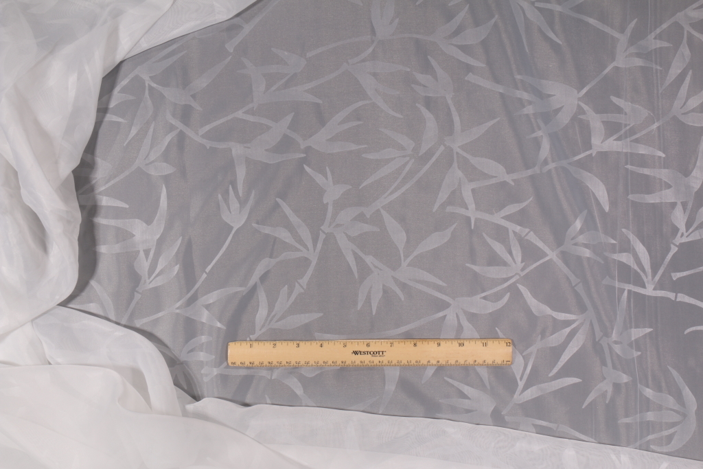 2 Yards Robert Allen Sheer Drapery Fabric in Ivory