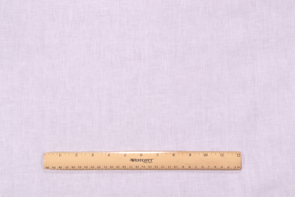 3.5 Yards Robert Allen Milan Solid Semi-Sheer Linen Drapery Fabric in Cloud