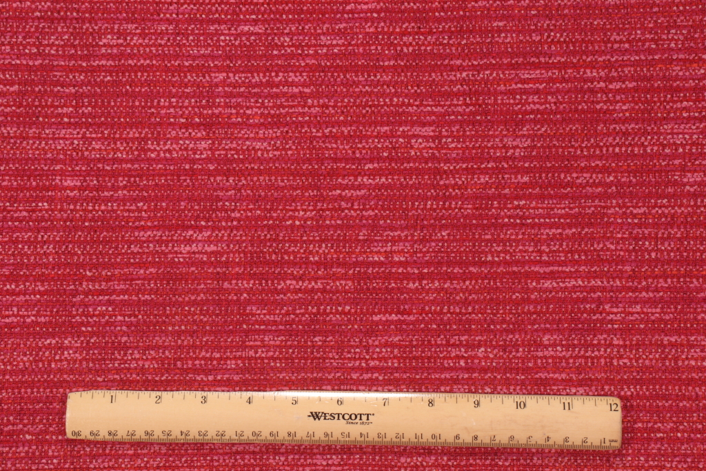 Posley Woven Upholstery Fabric in Raspberry