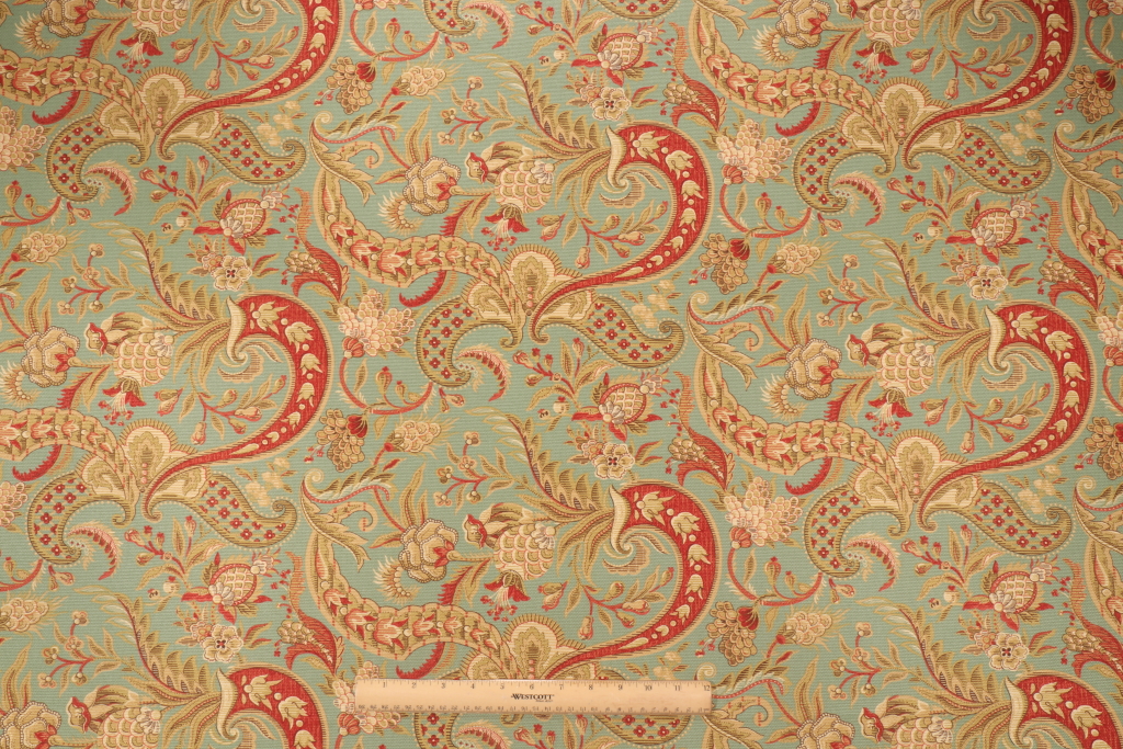 Waverly Rhapsody Printed Cotton Drapery Fabric in Vintage