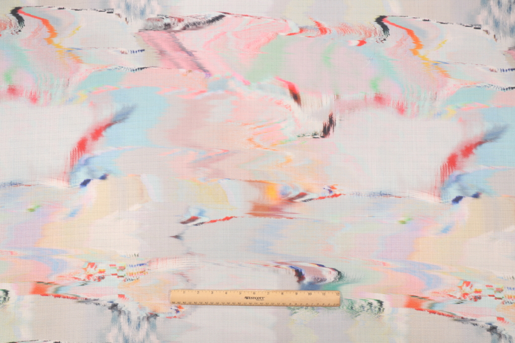 Hamilton Marley Printed Polyester Drapery Fabric in Sherbet