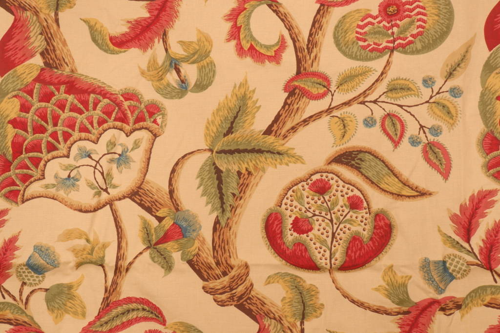 1.13 Yards Old World Weavers Edinburgh Snd Cotton Printed Cotton ...