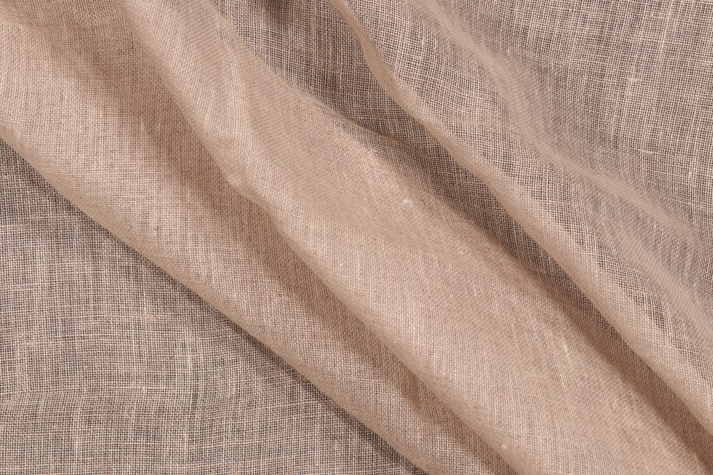 1.25 Yards Solid Sheer Drapery Fabric in Beige