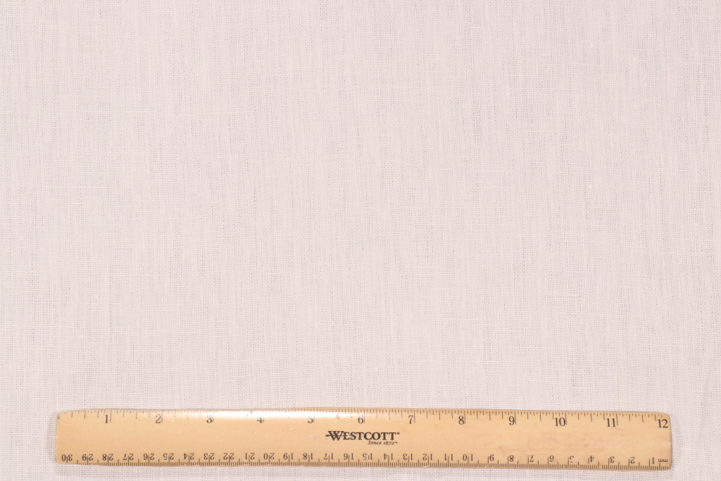 Braemore Metropolitan Woven Linen Drapery Fabric in Crystal