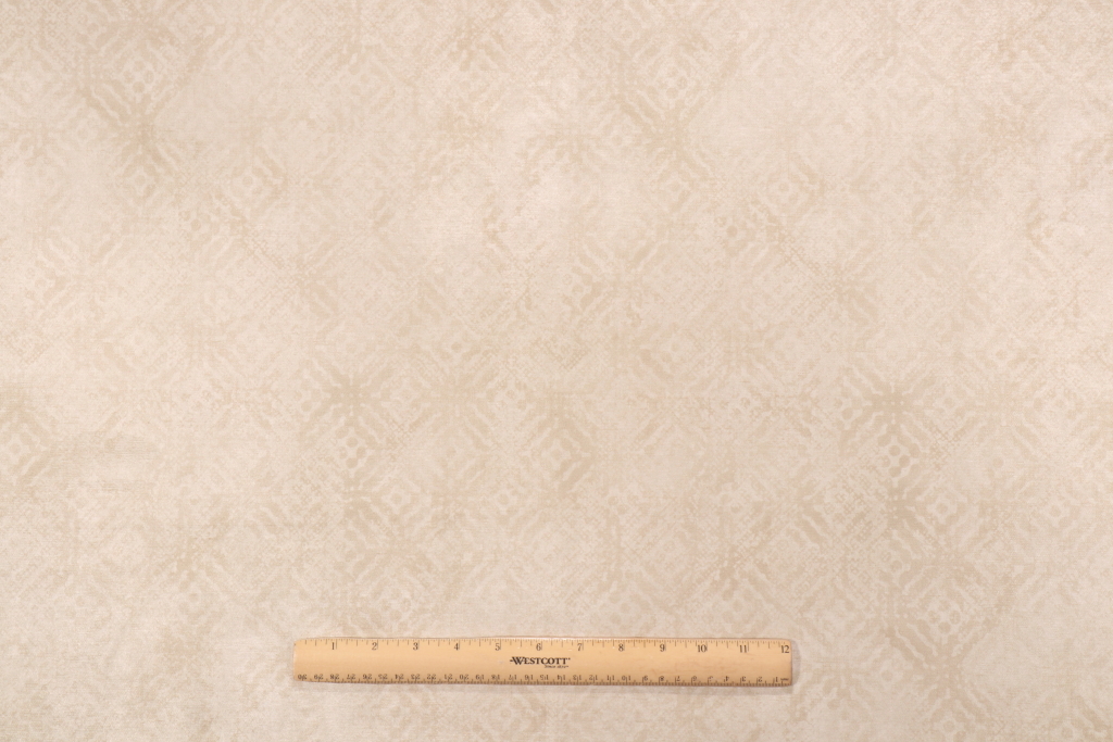 PK Lifestyles Velour Texture Printed Velour Decorator Fabric in Vanilla
